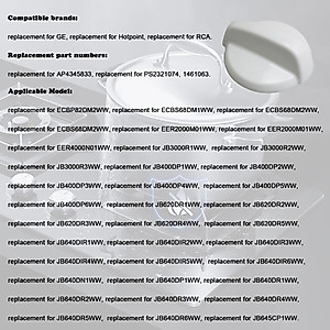 Emptty 4PCS White WB03T10282 Burner Control Knob, Gas Range Knobs Replacement for GE Replaces 1461063 AP4345833 PS2321074