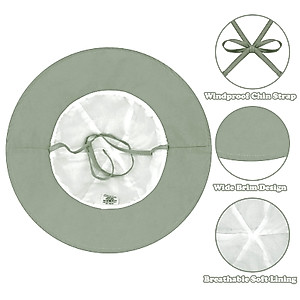 Baby Hats 0-6 Months Baby Boy Sun Hat Bear Ears Infant Sun Hat Beach Infant Hats for Girls Cute Infant Bucket Hat Green