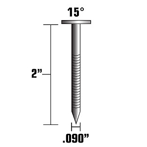 Metabo HPT Wire Coil Siding Nails | 2 Inch x .090 | 304 Stainless Steel | Ring Shank | 900 Count | 13355HPT