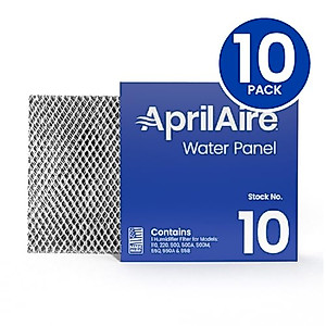 AprilAire 10 Water Panel Humidifier Filter Replacement for AprilAire Whole-House Humidifier Models 110, 220, 500, 500A, 500M, 550, 550A, 558 (Pack of 10)