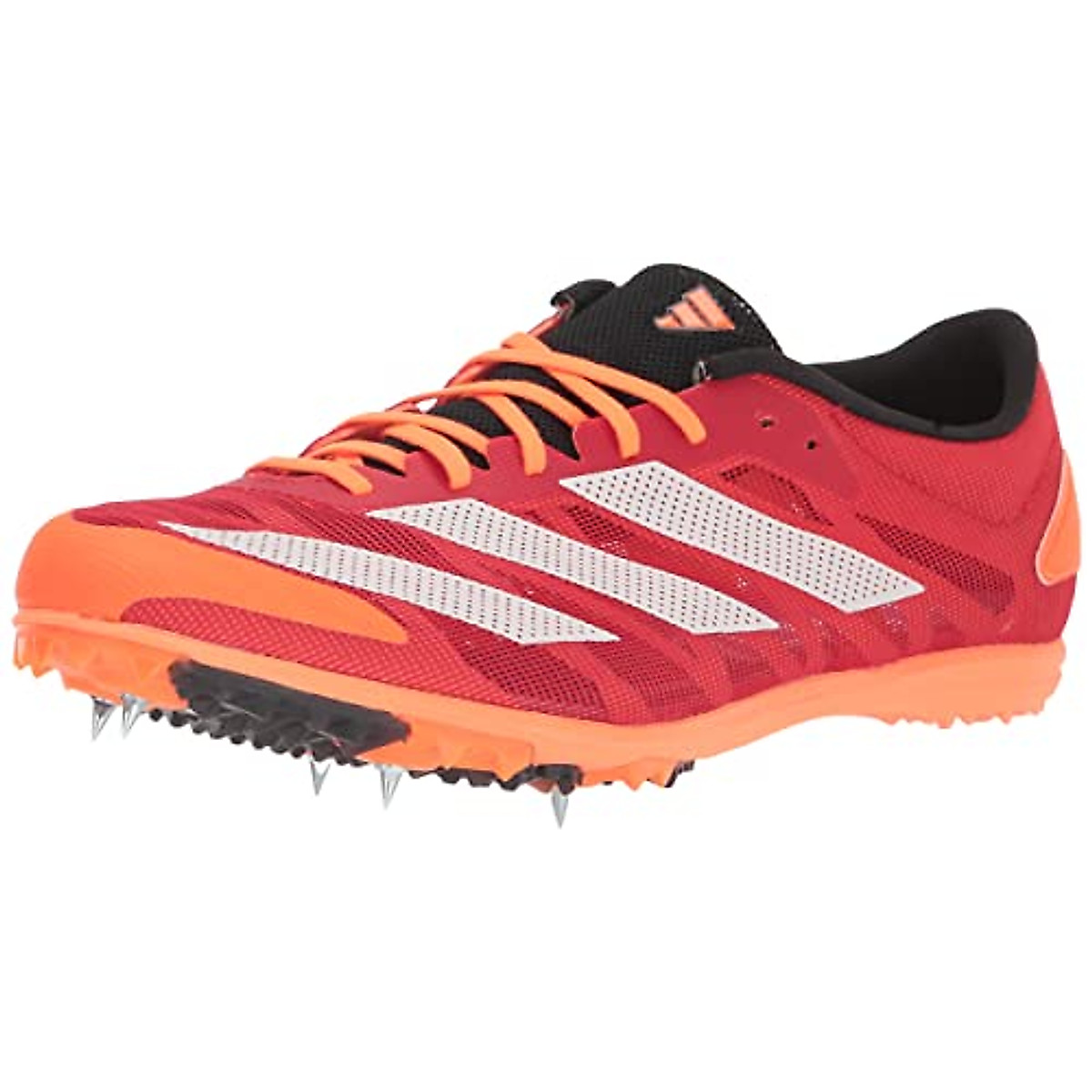 adidas Unisex Adizero XCS Track and Field Shoe, Vivid Red/White/Beam Orange, 13 US Men