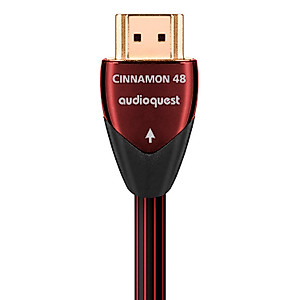 AudioQuest 1.5m Cinnamon 48 2.1 HDMI Cable - 8K/10K Ultra HD, Gaming, High-Speed, 48Gbps, HDR, eARC