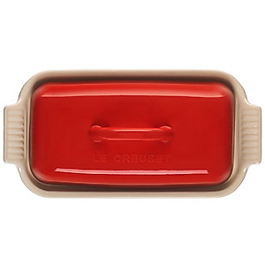 Le Creuset Stoneware Heritage Butter Dish, Cerise