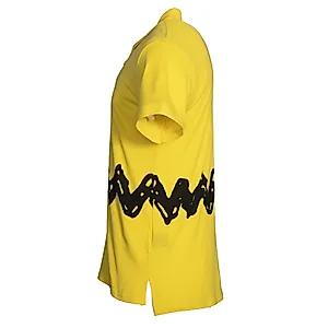 Peanuts Charlie Brown Zig Zag Yellow Shirt Halloween Costume Cosplay