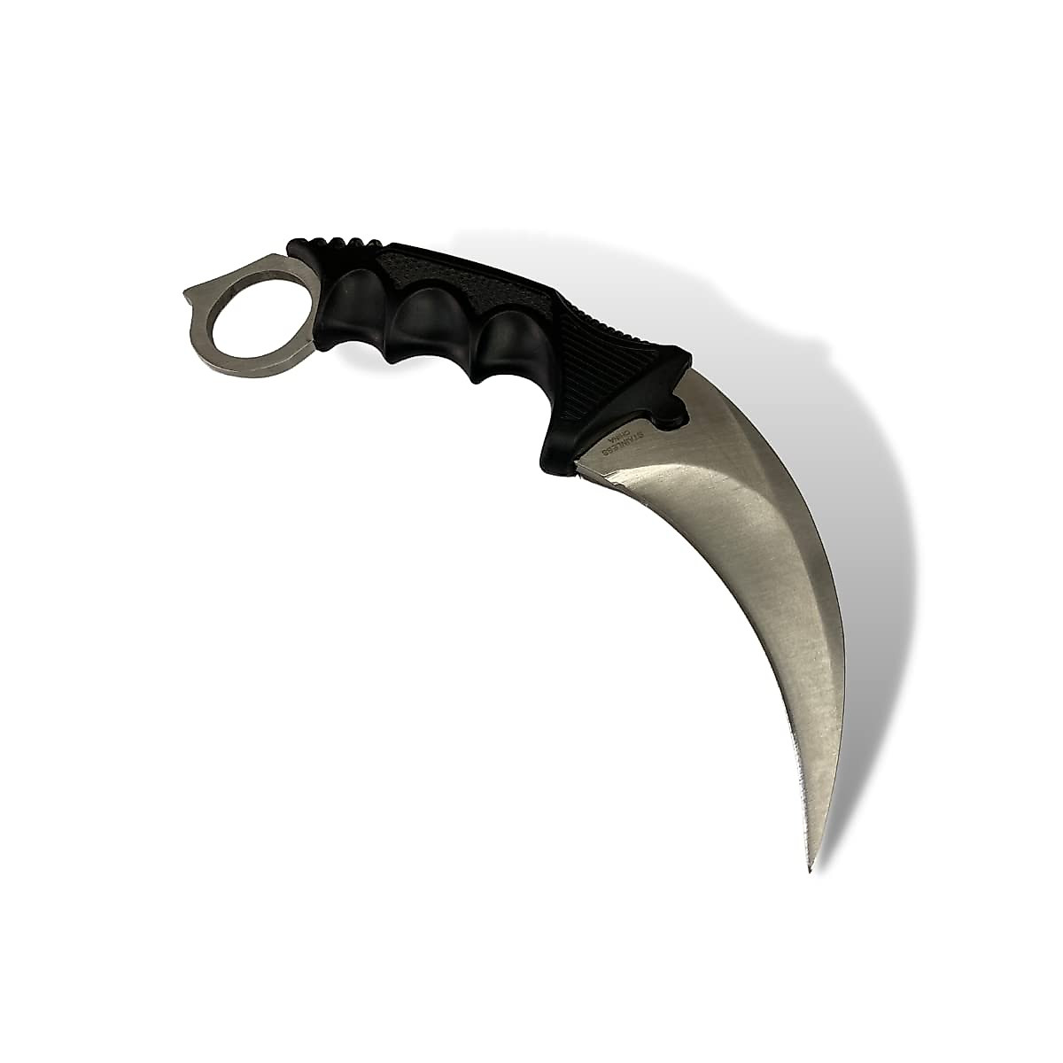 Defender 7.5-inch Black or Neon Green Skinner Hunting Knife with Sheath Black