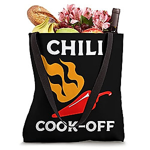 Chili Cook-off Cooking Contest Event Funny Flaming Red Chili Tote Bag