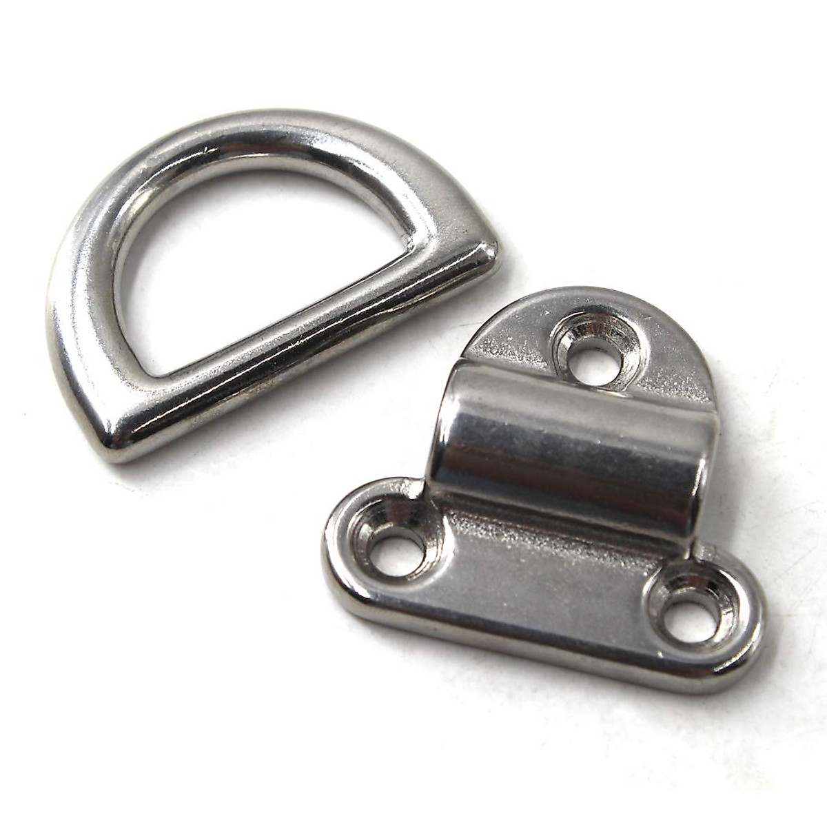 AVRYN Eyebolt Screws,Lifting Ring Eye Bolts,Folding Pad Eye 316 Stainless Steel Lashing Ring Heavy Duty D Ring Tie Down Anchor (Color : 10mm)