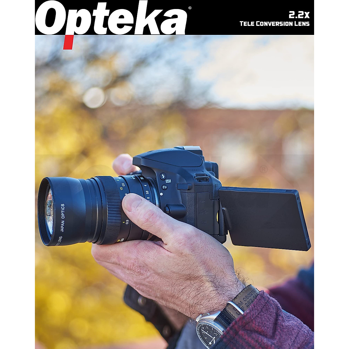 Opteka 52mm 2.2X High Definition AF Telephoto Lens for Canon, Fuji, Nikon, Panasonic and Sigma Threaded Lenses