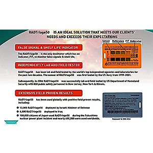 RADTriage FIT Personal Radiation Detector for Wallet or Pocket,Nuclear Radiation Detector,Electromagnetic Field Radiation Detector,Anti Radiation Dosimeter, Ready-to-Go Portable Radiation Detector