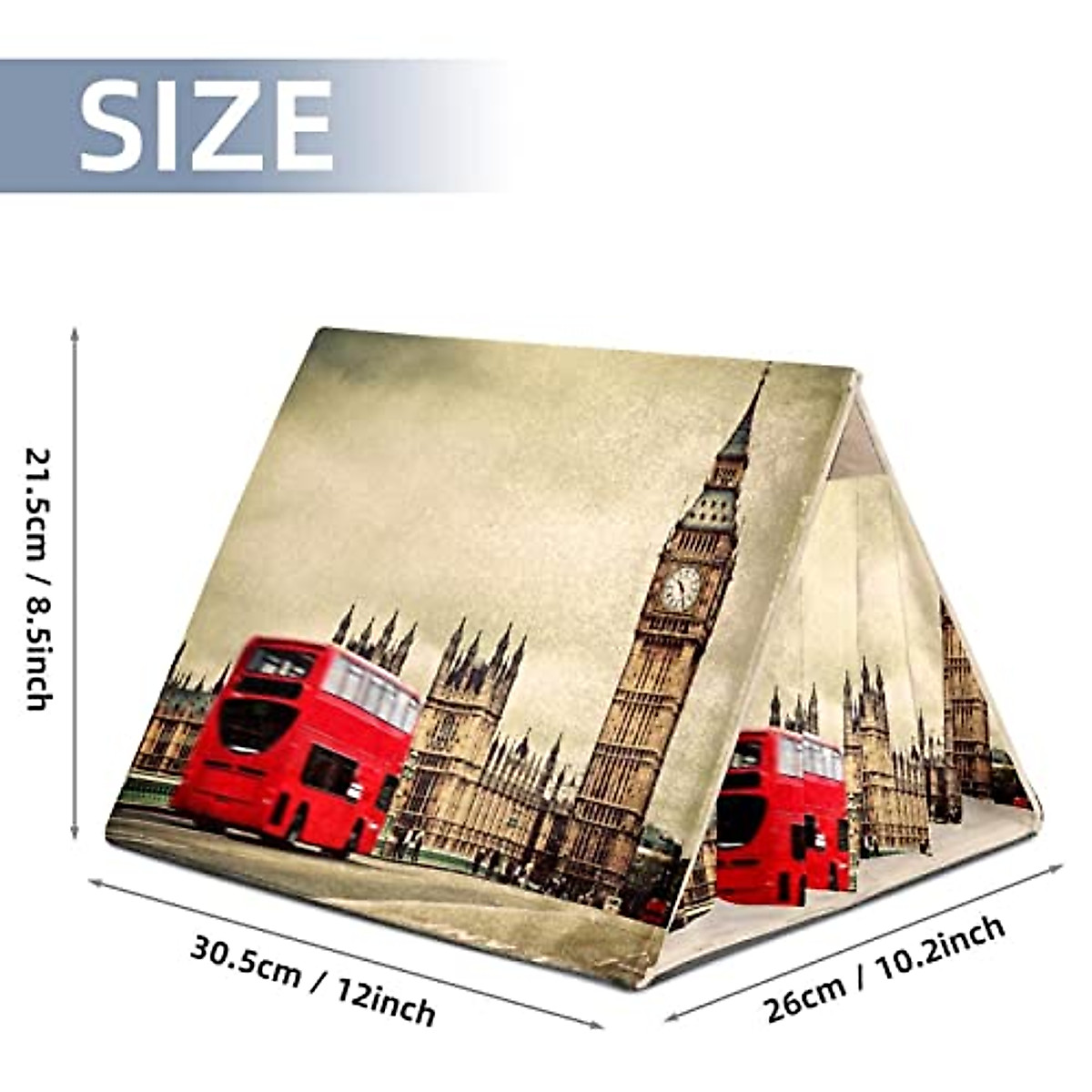 Small Pet Hideout London UK Red Bus and Big Ben Hamster House Guinea Pig Playhouse for Dwarf Rabbits Hedgehogs Chinchillas