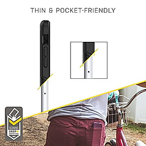 OtterBox iPhone 8 PLUS & iPhone 7 PLUS (ONLY) Commuter Series Case - BLACK, slim & tough, pocket-friendly, with port protection