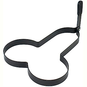 Tiydiygo 2PCS Funny Egg Fryer Mold Set, Egg Ring with Handle,Interesting Omelette Mold DIY Dine Food Making Tools for Breakfast Sandwich Biscuits Muffins Scones Bread