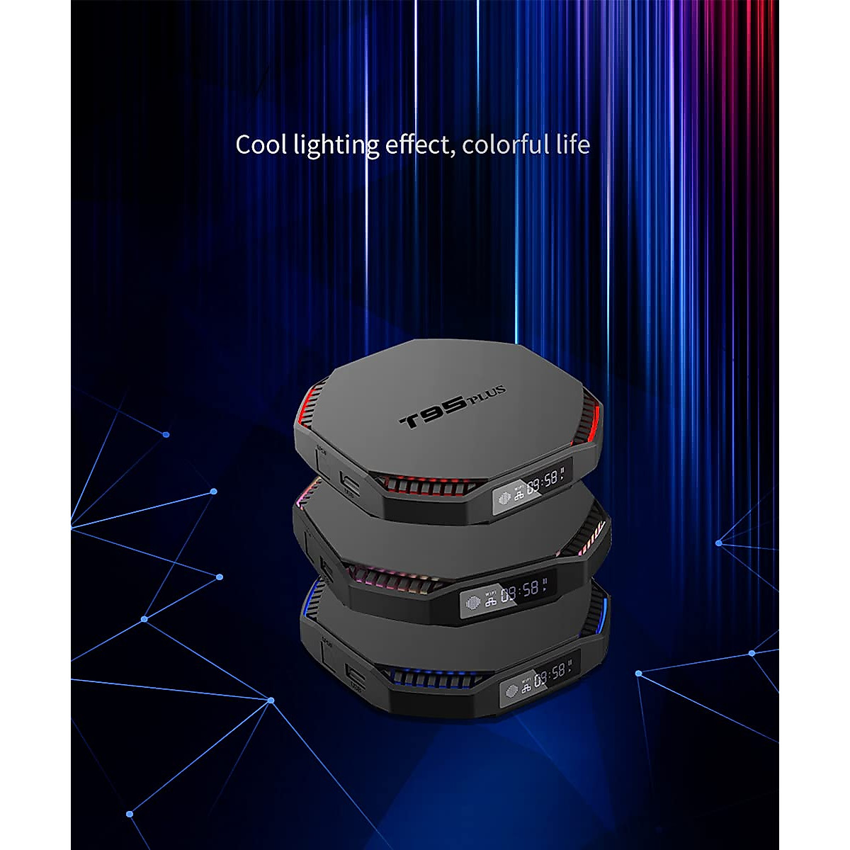 Android TV Box 11.0 Android Box T95Z Plus TV Box Android 4GB RAM 64GB ROM with RK3566 Quad-Core Supports 2.4G 5G Dual WiFi/BT 4.0 /8K/3D/H.265 Smart TV Boxes