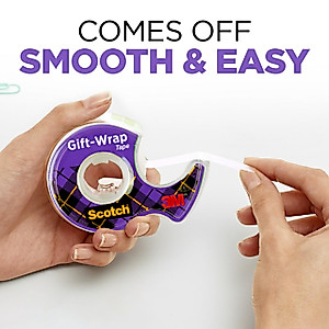 Scotch Gift Wrap Tape, 6 Rolls, The Go-To Tape for the Holidays, 3/4 x 650 Inches, Dispensered (615-GW)