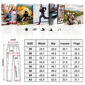 Mens Hiking Pants Convertible boy Scout Quick Dry Lightweight Zip Off Outdoor Fishing Travel Safari Pants,6226,Grey,36