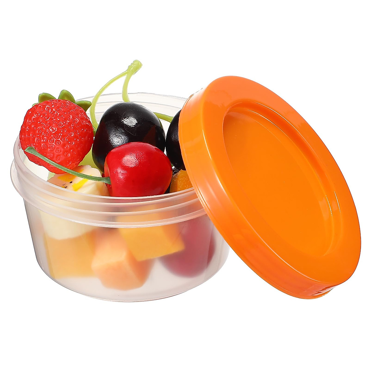 Tanlade 48 Pcs Snack Containers 7 Oz Small Plastic Food Containers with Lids Reusable Freezer Storage Jars Lunch Box, Microwave, Dishwasher and Freezer Safe