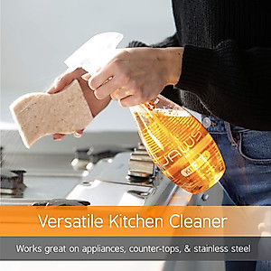 JAWS Cleaners Home Cleaning Kit, Multi-Surface Kitchen, Glass, Shower and Hardwood Floor, 2 Refill Pods Included. Refillable Cleaning Supplies.