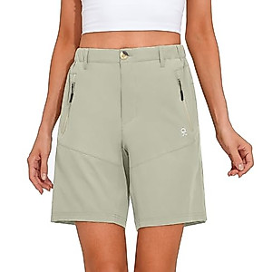 Little Donkey Andy Women's Stretch Quick Dry Cargo Shorts for Hiking, Camping, Travel Khaki Size XXL