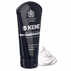 Kent Shaving Cream SCT1 Tube, Superior Men Smooth Cooling Menthol Shave Cream, No More Nicks, Cuts or Razor Burn. Perfect Size (2.6oz) for Travel or Home. Great for Sensitive Skin and all Skin types.