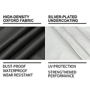 KOCKABC Outdoor Cushion Storage Bag 2 PCS, 68" Outdoor Pillow Storage Bag with 2 Handles, Extra Large Opening Waterproof Zippered Patio Cushion Storage Bag XL