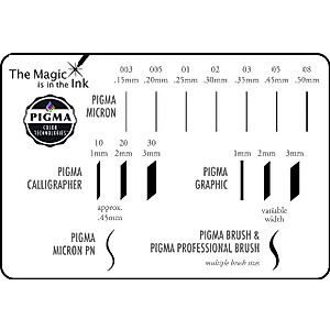 SAKURA Pigma Micron Fineliner Pens - Archival Black and Colored Ink Pens - Pens for Writing, Drawing, or Journaling - Black and Assorted Colored Ink - 01 Point Size - 6 Pack