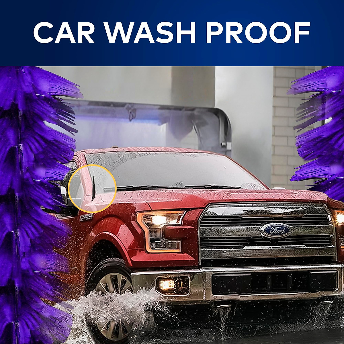 Bullet Style Antenna Mast for Ford F150 (2009-2024) - Highly Durable Premium Truck Antenna 50 Cal - Car Antenna FM AM for Ford F150 Accessories