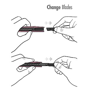 FantastiCAR 2-Pack Auto Lock Retractable Utility Knife, Snap Off Safety Cutter, with Aluminium Alloy Grip, 60 Degree and 30 Degree Blades, for Precision Trimming Jobs (Pink)