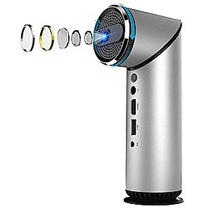 DROOS Mini Projector Portable,1080p Support, Hd Home Theater Projector, Projection Size 200, 6000 Mah Battery, Hdmi, USB, Sd, (projectors)