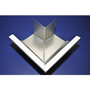 6" Outside Box Miter Professional brand heavy gauge aluminum K-Style Gutters, Gutter Corner, Mitre