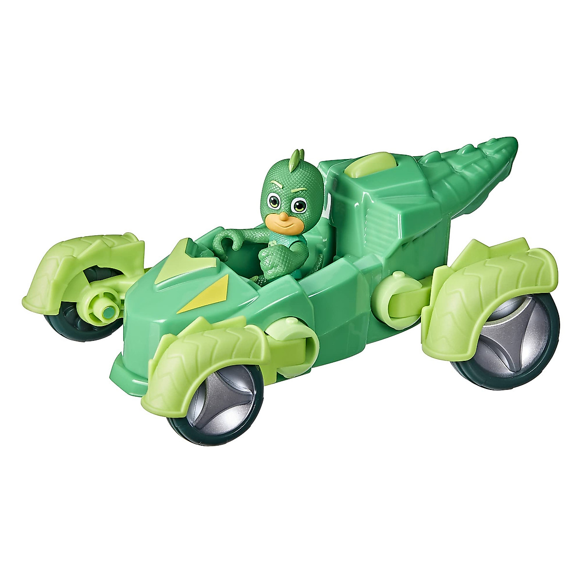 PJ Masks Gekko Deluxe Vehicle Preschool Toy, Gekko-Mobile Car with 2 Wheel Modes and Gekko Action Figure for Kids Ages 3 and Up