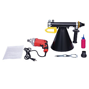 700W Electric Mortar Grout Tuck Pointing Gun Sprayer Stone Cement Caulking Pointing Brick Tile Grouting Mortar Applicator with Oiler and 2 Nozzle Replacements