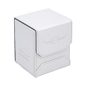 Zoopin Leather Deck Box-White for Collectible Cards-MTG,Yugioh,Pokeman,TES Legacy,Munchkins CCG Decks and Also Small Tokens or Dice- Hold 80 Sleeved Cards or 150 Naked Cards …