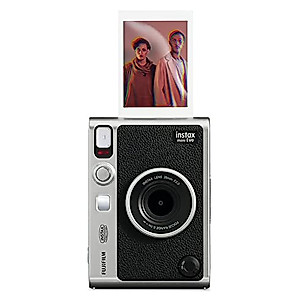 Fujifilm Instax Mini EVO Instant Camera, Compact and Portable Design, Polaroid Cameras for Photography, Built-in Selfie Mirror, Easy to Use Camera for Professional or Beginner (Renewed)