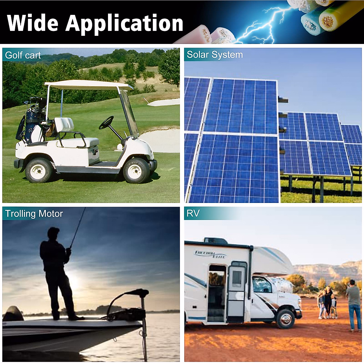 NPP HR12390W FR (2Pcs), 12Volt 2340W 390Watts/Cell AGM Sealed Lead Acid Rechargeable High Rate Battery, Replace 12V 120Ah for Off Grid UPS, Solar Power, RV, Marine，Boat，Golf Cart Battery