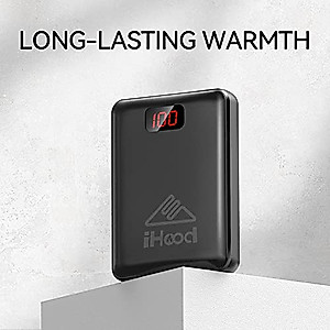 iHood Heated Vest Battery Pack, 5V / 7.4V / 12V Auto-Transformer 14400mAh Power Bank for Heated Jacket and Heated Hoodie,Dual USB LED Display Portable Charger for iPhone Android etc