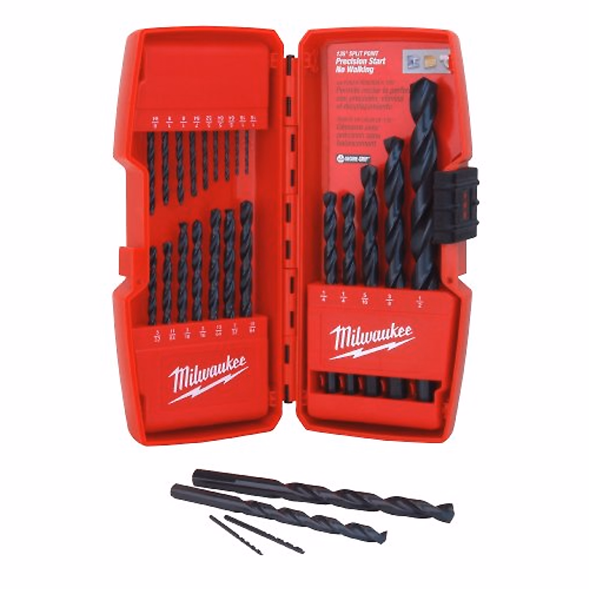 Drill Bit Set, Black Oxide, 21 Pcs.