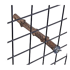 PINVNBY Natural Bird Wood Perch Parakeet Standing Toy Sticks Parrot Paw Grinding Branches Cockatiels Cage Chewable Accessories for Conures Macaws Finches 6 Pack