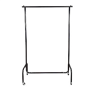 VERFARM Black Garment Rack, Heavy Duty Clothing Rolling Rack on Wheels for Hanging Clothes, Clothing Rack for Hanging Clothes