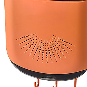 Tableware Storage, 3 Compartments Cabinet & Drawer Organization Flatware Organizers Large Capacity Draining Utensil Storage Box With Cover Wall Mounted Chopsticks Holder Dust (Orange)