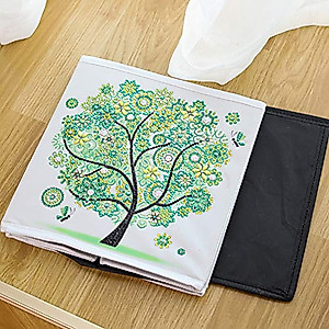 Storage Cubes with Diamond Painting, Organizer Container Folding Storage Box 5D DIY Diamond Painting Kits Art Craft for Desktop Toys Sundries Pantry Closet, Toys, Bedroom Organizer