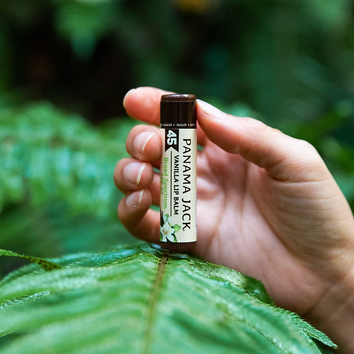 Panama Jack Sunscreen Lip Balm - SPF 45, Broad Spectrum UVA-UVB Sunscreen Protection, Prevents & Soothes Dry, Chapped Lips, Vanilla, Pack of 2