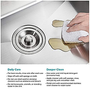 33 Kitchen Sink Drop In - Kichae 33 Inch Kitchen Sink Double Bowl 60/40 Stainless Steel 18 Gauge Drop In Top Mount Overmount Kitchen Sink Basin