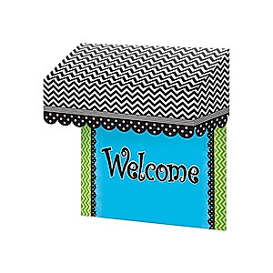 Teacher Created Resources Black and White Chevrons and Dots Awning (77164)