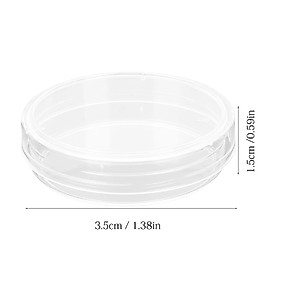 30pcs Culture Plate Petri Plates Laboratory Petri Dish Petri Dishes with Lids Petri Dish for Experiments Science Petri Dishes Tissue Culture Dish Culture Petri Dishes Agar Plates