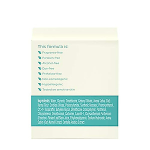 Aveeno Calm + Restore Oat Gel Facial Moisturizer for Sensitive Skin, Lightweight Gel Cream Face Moisturizer with Prebiotic Oat & Feverfew, Hypoallergenic, Fragrance- & Paraben-Free, 0.5 oz (Pack of 5)