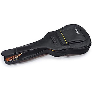 Faswin 41 Inches Guitar Bag Dual Adjustable Shoulder Strap Acoustic Guitar Gig Bag, Guitar Case Waterproof Oxford Cloth 0.3 Inch Thicken Sponge Pad, Black