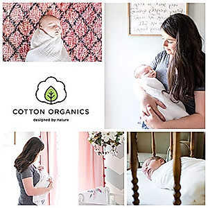 Cotton Organics 100% Organic Jersey Fitted Crib Sheets Soft, Hypoallergenic & Durable Premium Cotton, Natural White for Boys and Girls (White)