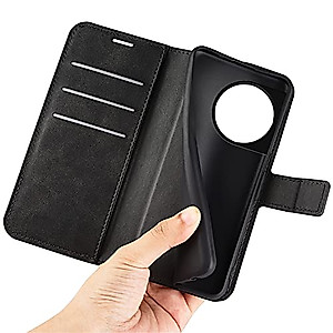 Kezaizhe Flip Case for OnePlus 11 Wallet PU Leather Magnetic Protective Cellphone Case for One Plus 11 Folio Book Cover with Stand (Black)