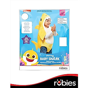 Rubie's unisex child Rubies Baby Shark With Sound Chip Costume, As Shown, Infant US