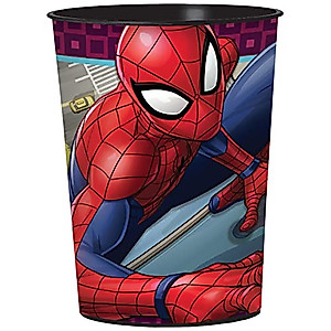 amscan Spiderman Webbed Wonder Favor Cup 16oz [Contains 12 Manufacturer Retail Unit(s) Per SKU# 421860